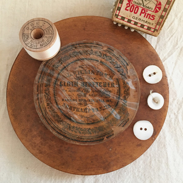 1856 A.L. Williston Cloth Stretcher with Handwritten Inscription - Day ...