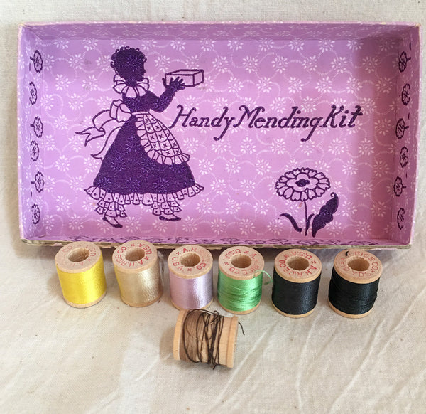 Vintage Rice’s Handy Mending Kit with Sewing Silk and Darning Silk ...