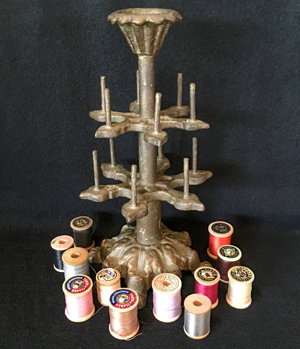 Early 1900’s Cast Iron Spool Holder - Day Trip Treasures