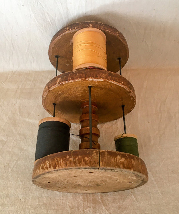 Vintage Wooden Spool Holder - Day Trip Treasures